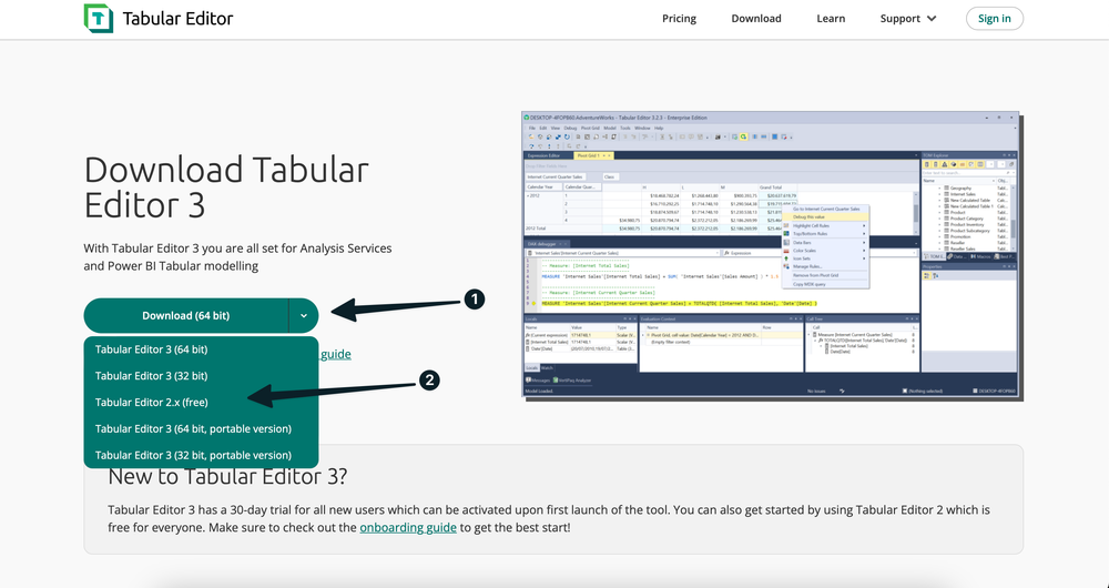Using the Tabular editor to create multiple DAX measures fast