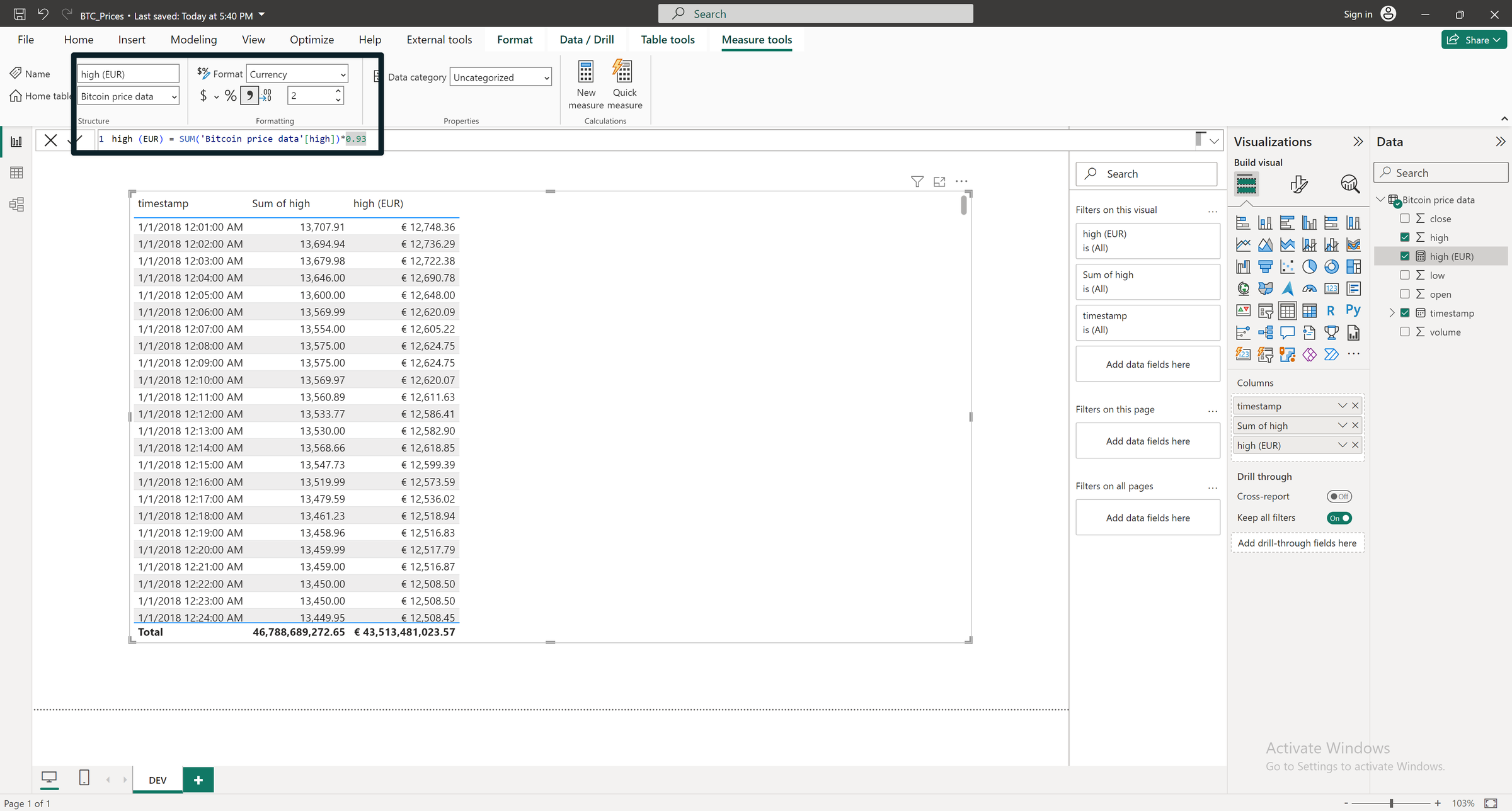 Using the Tabular editor to create multiple DAX measures fast