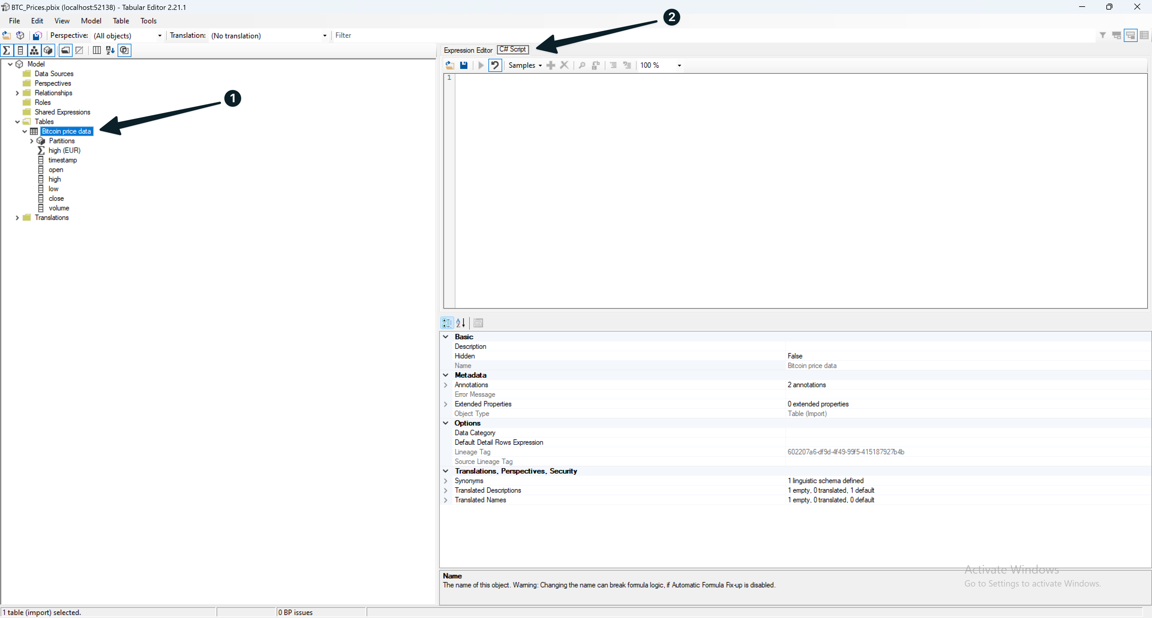 Using the Tabular editor to create multiple DAX measures fast